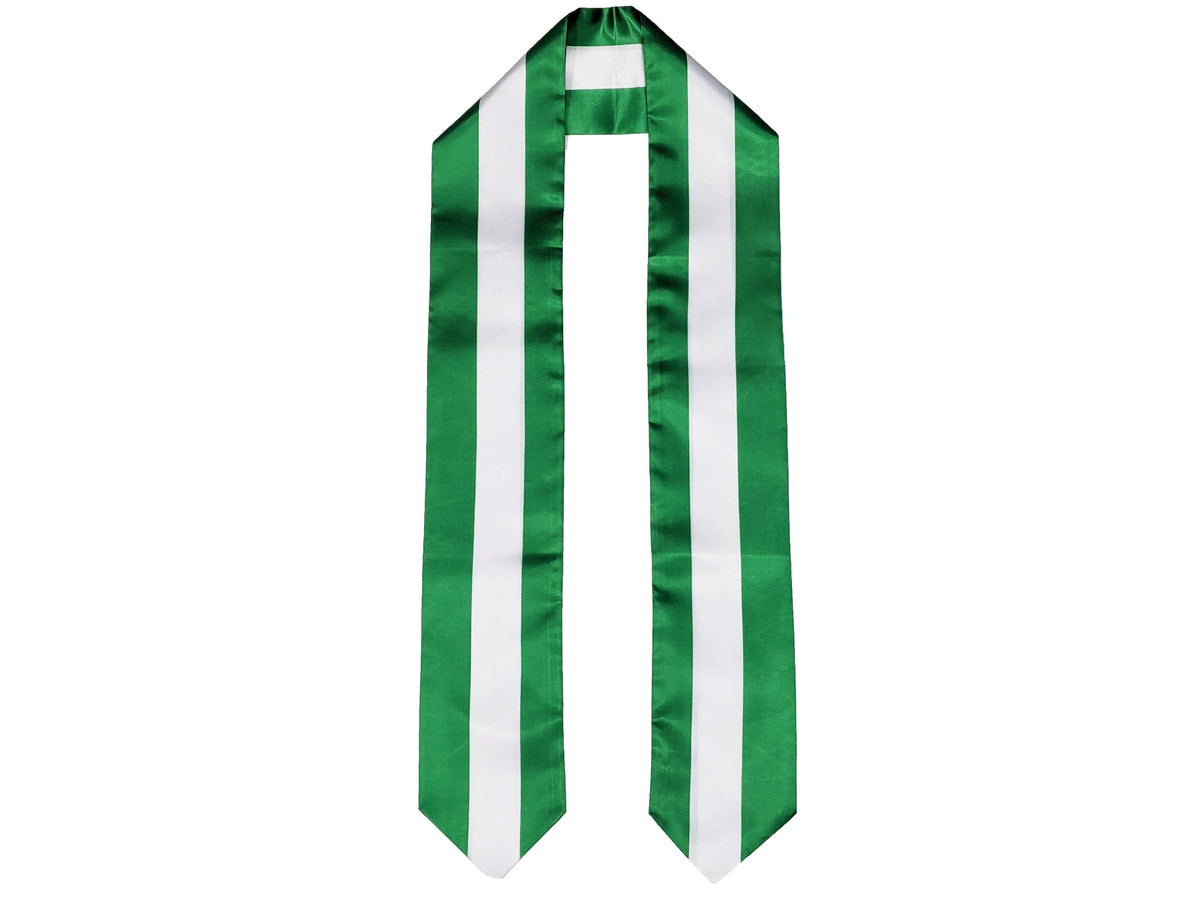 Nigeria Flag Graduation Stole, Nigeria Flag Graduation Sash, Nigeria G ...
