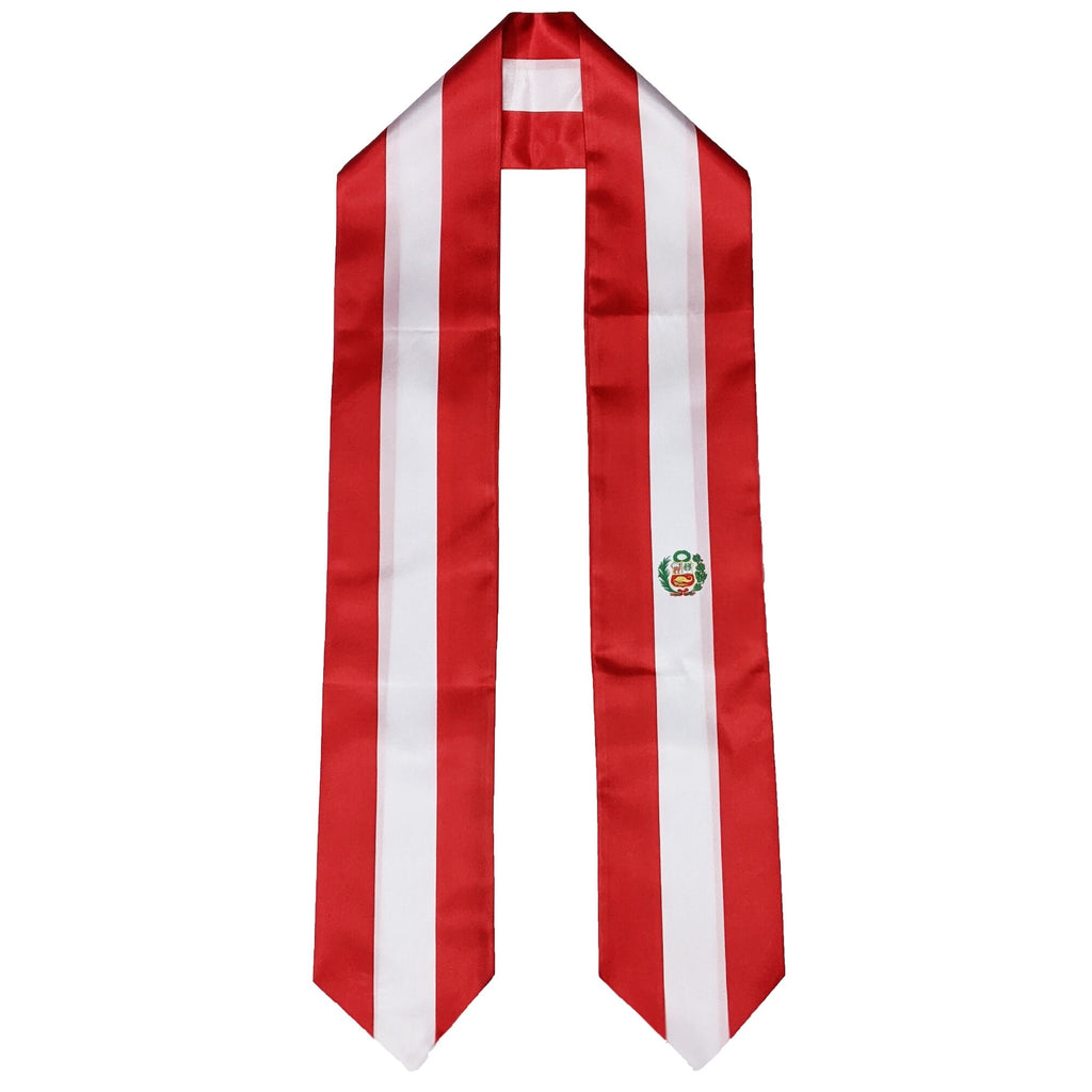 Peru Flag Graduation Stole, Peru Flag Graduation Sash, Peru Graduation ...