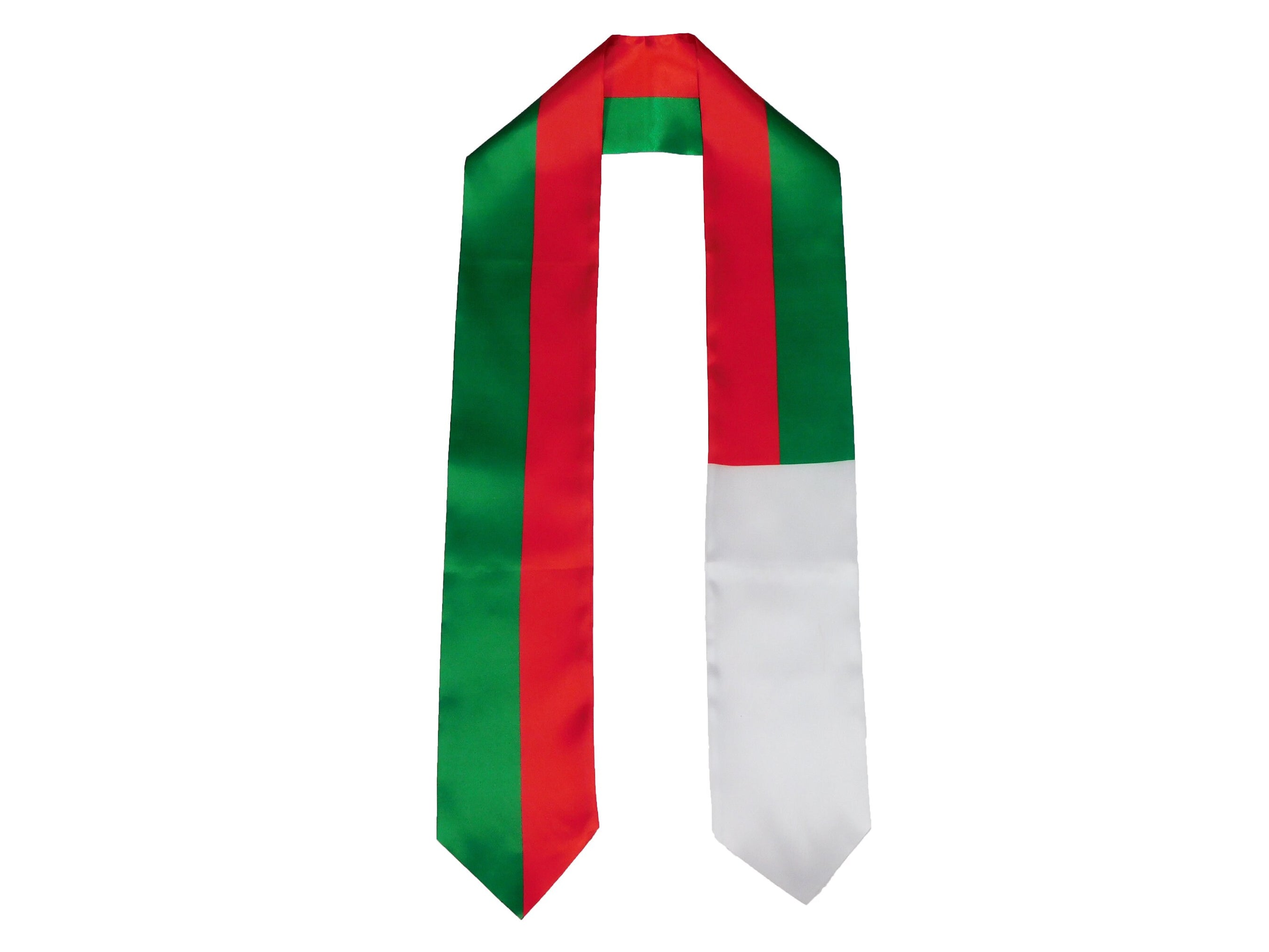 Madagascar Flag Graduation Stole, Madagascar Flag Graduation Sash, Mad ...